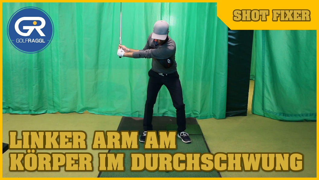Linker Arm am Körper im Durchschwung - Florian Raggl Golftraining