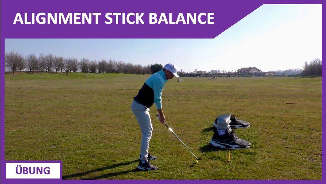 Alignment Stick Balance - Florian Raggl Golftraining