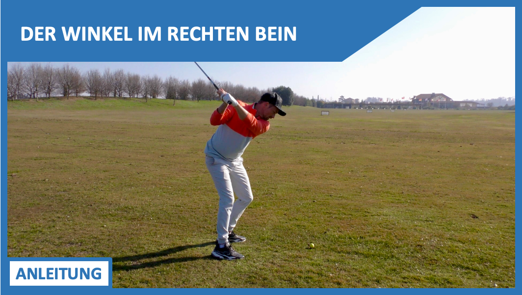 Der Winkel im rechten Bein - Florian Raggl Golftraining